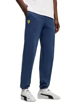 PUMA Scuderia Ferrari Sportswear Logo Cotton Sweatpants - Persian Blue