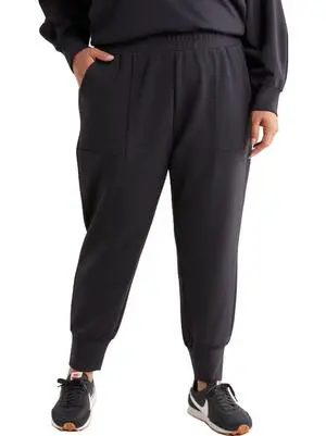 Zella High-waist Knit Joggers - Black