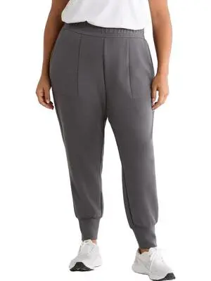 Zella High-waist Knit Joggers - Grey Forged