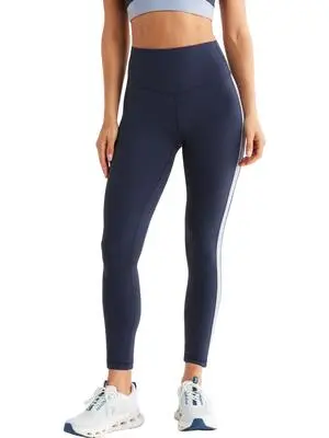 Zella Studio Luxe Colorblock High Waist 7/8 Leggings - Navy Sapphire - Blue