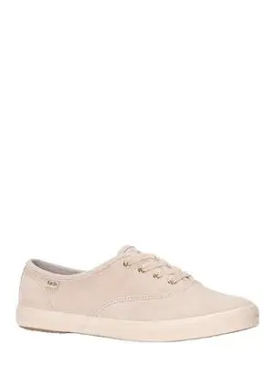 KEDS® Champion Luxe Suede Low Top Sneakers - Fall Blush