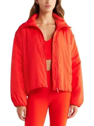 Zella Elevate Insulated Jacket Red Fiery