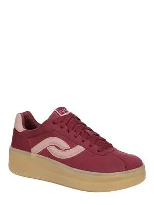 RYKA Viv Max Lace Up Sneakers - Berry Red