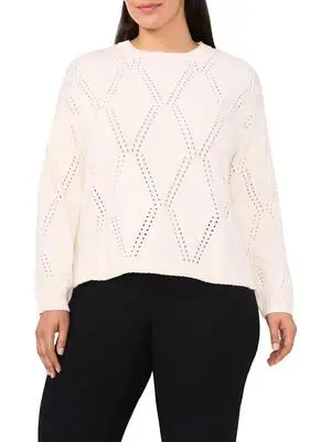 Halogen High-low Crewneck Sweater - New Ivory