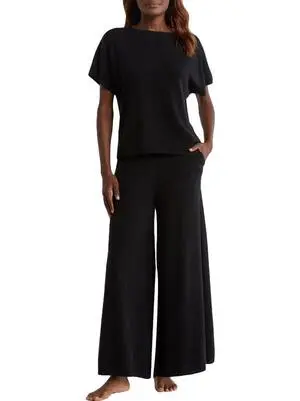 Nordstrom Cashmere Lounge Set Black