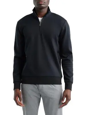 BOSS Quarter Zip Pullover - Black