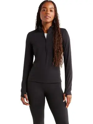 Zella Active Half Zip Pullover Black