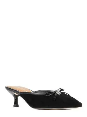 DONALD PLINER Soel Kitten Heel Mule - Black