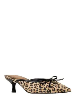DONALD PLINER Soel Kitten Heel Mule - Natural/black