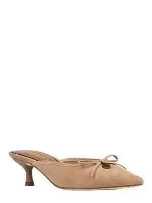 DONALD PLINER Soel Kitten Heel Mule - Tobacco