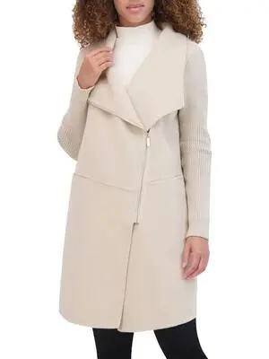 KENNETH COLE Double-face Wool-blend Coat - Sand