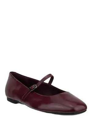 Ecco Margot Mary Jane Flat Dark Ruby