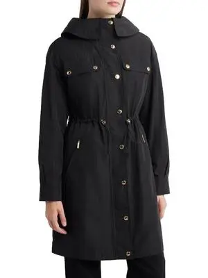 Michael Kors Fold-over Hood Jacket - Black