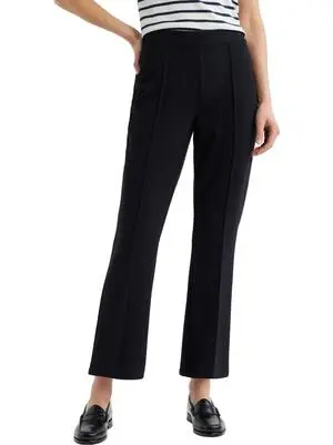 Caslon Stretch Ponte Kick Flare Leg Pants - Black