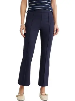 Caslon Stretch Ponte Kick Flare Leg Pants - Navy Night