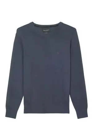 Marc O'polo Crew-neck Knitted Sweater - Blue