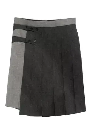 Thom Browne Adjustable-strap Skort - Grey