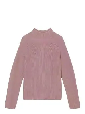 Marc O'polo High-neck Ribbed Sweater - Pink