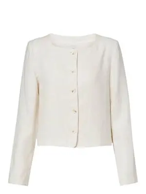 POSSE Emma Cropped Linen Jacket