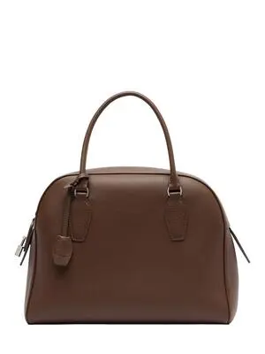 THE ROW India 12 Medium Leather Tote Bag - Brown