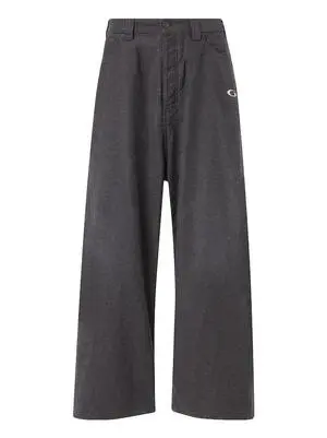 Balenciaga Trompe L'oeil Denim Sweatpants - Grey