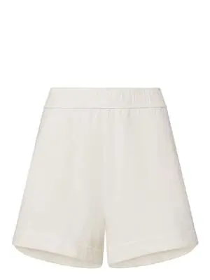 Brunello Cucinelli High-rise Cotton Shorts - White