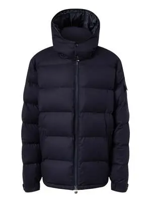 Moncler Montgenevre Wool Flannel Down Jacket - Blue