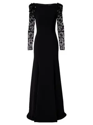 Jenny Packham Sylvia Embellished Gown - Black