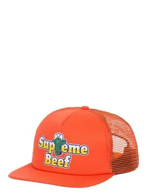 Supreme Beef Mesh Back 5-panel Hat - Orange