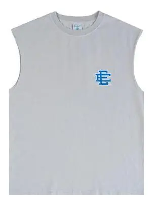 ERIC EMANUEL Ee Basic Cutoff Tank Washed White/blue