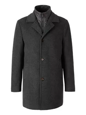MOORER Layered Overcoat - Grey