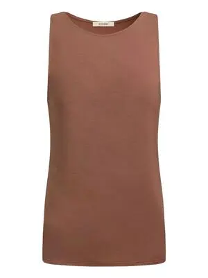 12 STOREEZ Sleeveless Tank Top - Brown
