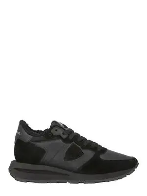 Philippe Model Panelled Running Sneakers - Black