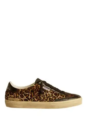 Golden Goose Leopard Print Sneakers - Beige Brown Black