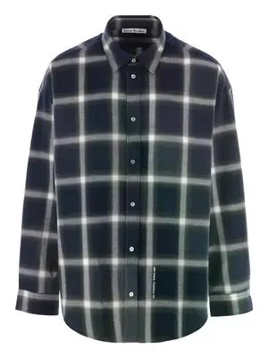 Acne Studios Checked Shirt - Blue