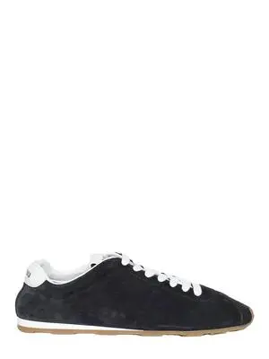 Miu Miu Low-Top Suede Sneakers Blue