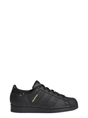 Adidas Superstar J Gold Metallic Sneakers - Black