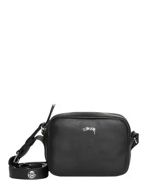 StÜssy Ss Link Leather Side Pouch - Black