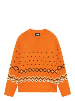 StÜssy Fairisle Sweater - Orange