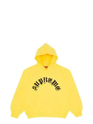 Supreme Printed Arc Hooded Sweatshirt - Yellow