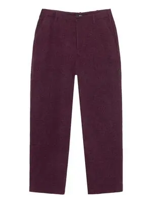 StÜssy Relaxed Textured Wool Trouser - Red