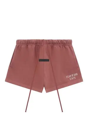 Fear Of God Heavy Jersey Soccer Short - Red