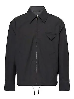 Bottega Veneta Relaxed-fit Cotton-blend Jacket - Charcoal Melange