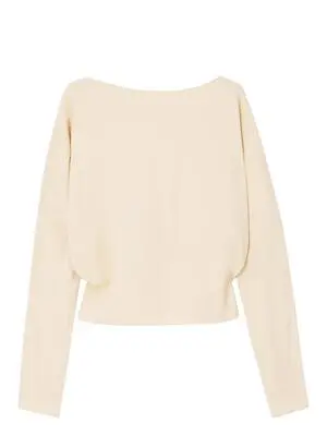 Matteau Button-detailed Woven Top - Cream