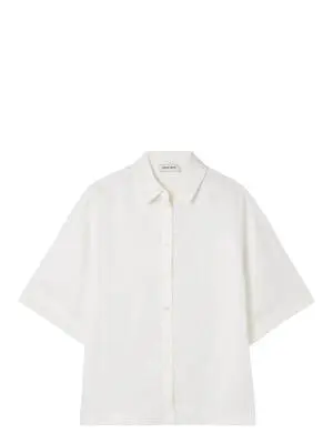 ANINE BING Coco Woven Shirt - Ivory