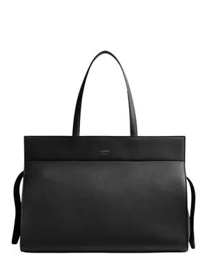 Khaite Crosby Pebbled Leather Bag - Black
