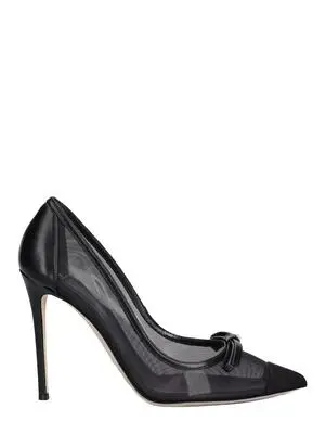 Elisabetta Franchi 90mm Bow-detail Pumps - Black