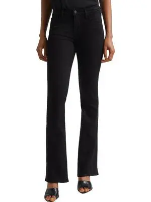 L'Agence Cara Low-rise Bootcut Jeans - Noir