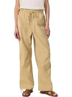 Rag & Bone Adina Cotton Drawstring Pants - Light Brown