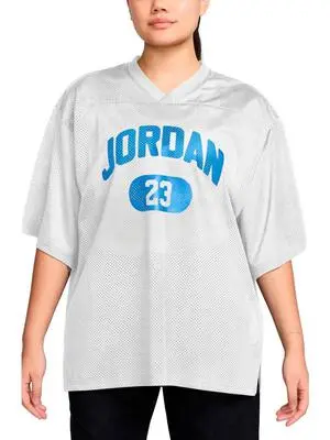 JORDAN Brooklyn Oversize Jersey - White/university Blue